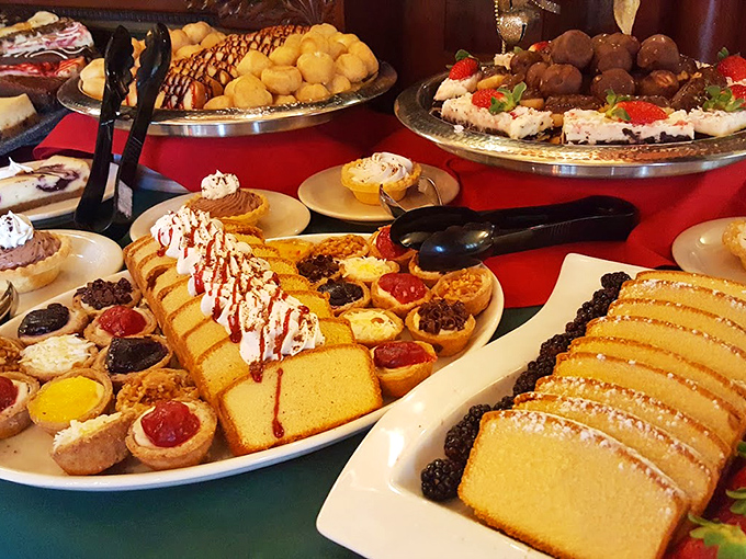 The dessert spread that proves heaven might actually be a place in Indiana, complete with sweet temptations galore.