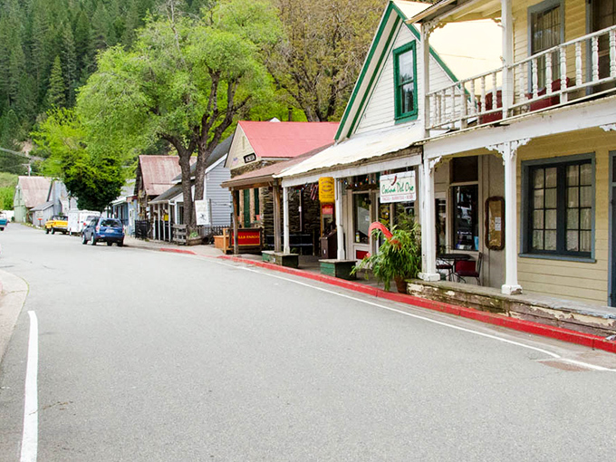 Strolling these sidewalks feels like walking through a time portal where modern mountain bikes park where pack mules once stood, and every storefront tells a story.