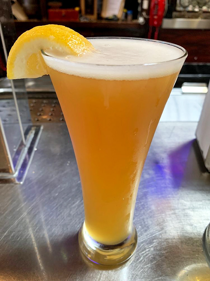 This isn't just beer; it's liquid history served in Joe Jost's signature schooner&mdash;tall, cold, and topped with a lemon slice that says, "This isn't your first rodeo."