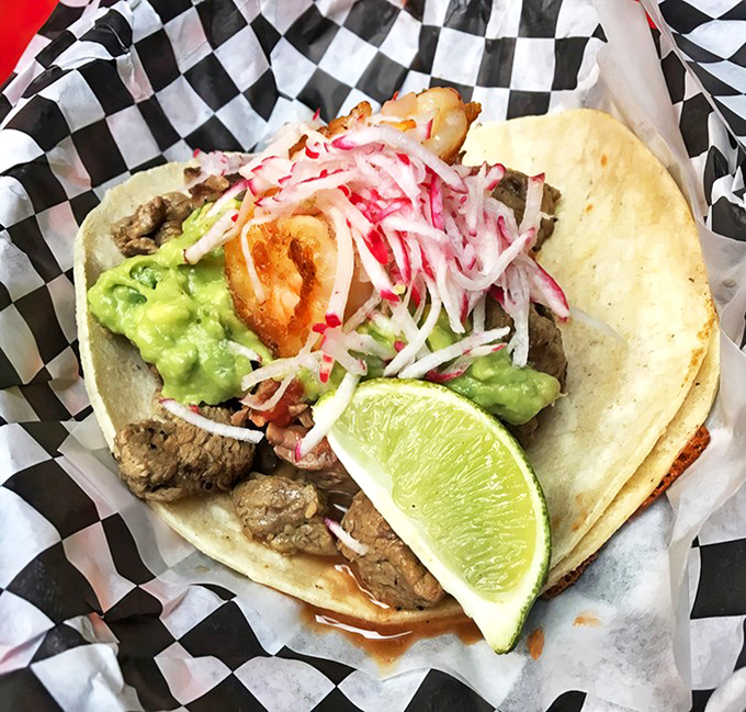 The El Camino taco &ndash; where steak meets Gulf prawns in a tortilla tango that would make even the most jaded foodie swoon.