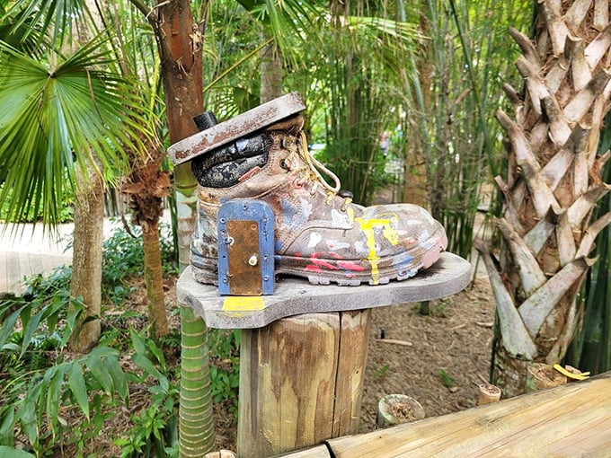 When the shoe fits, plant it! This creative repurposing gives Cinderella's fairy godmother a run for her money.