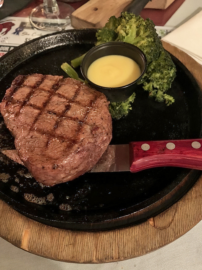 This filet mignon isn't just cooked&mdash;it's been treated with the reverence it deserves. Those perfect grill marks are like a carnivore's roadmap to happiness.