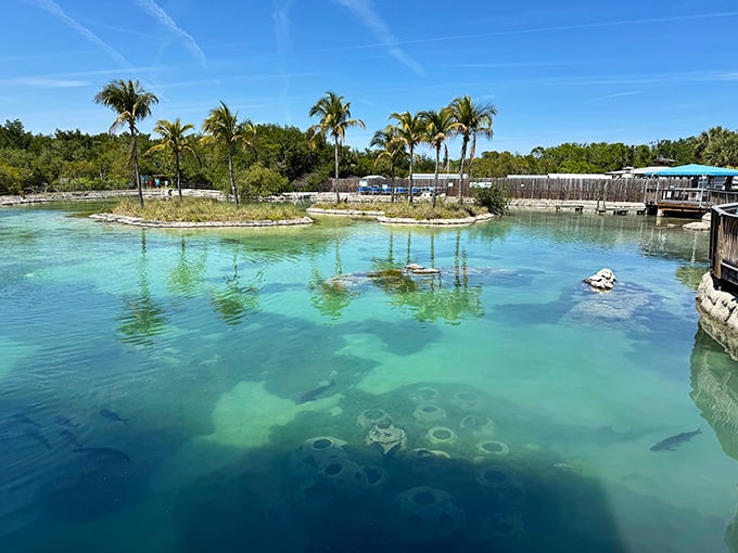 Crystal clear waters at the Florida Oceanographic Coastal Center showcase nature's aquarium, proving Florida's best attractions aren't always man-made.