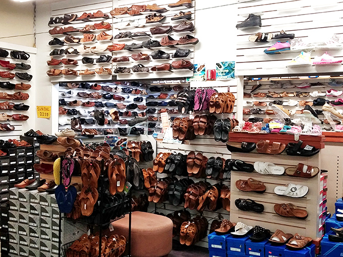 Shoe paradise where your feet and wallet can both be happy. Like Imelda Marcos's closet, but with reasonable prices.