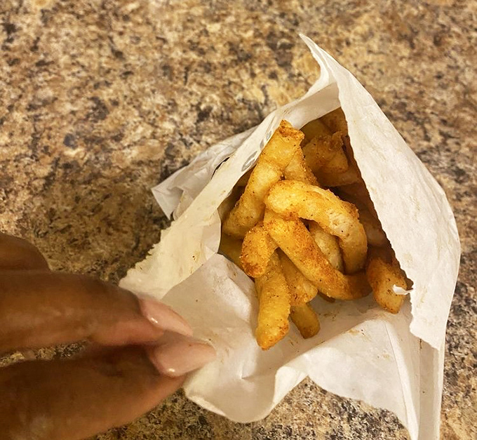 These aren't just french fries; they're golden, crispy supporting actors that deserve their own standing ovation. Perfectly seasoned sidekicks.