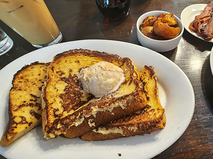 French toast that's achieved that mythical balance&mdash;crispy edges, custardy center, and a dollop of butter slowly creating rivers of melted goodness.