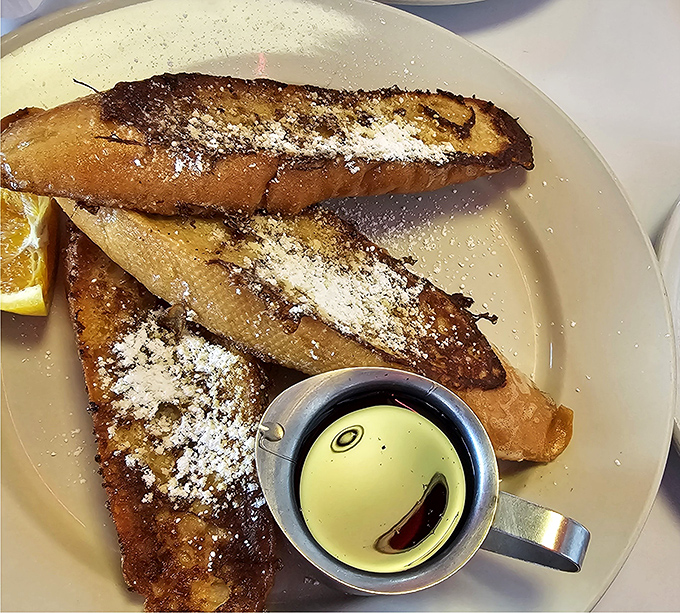 French toast so perfect it should come with its own standing ovation and encore.