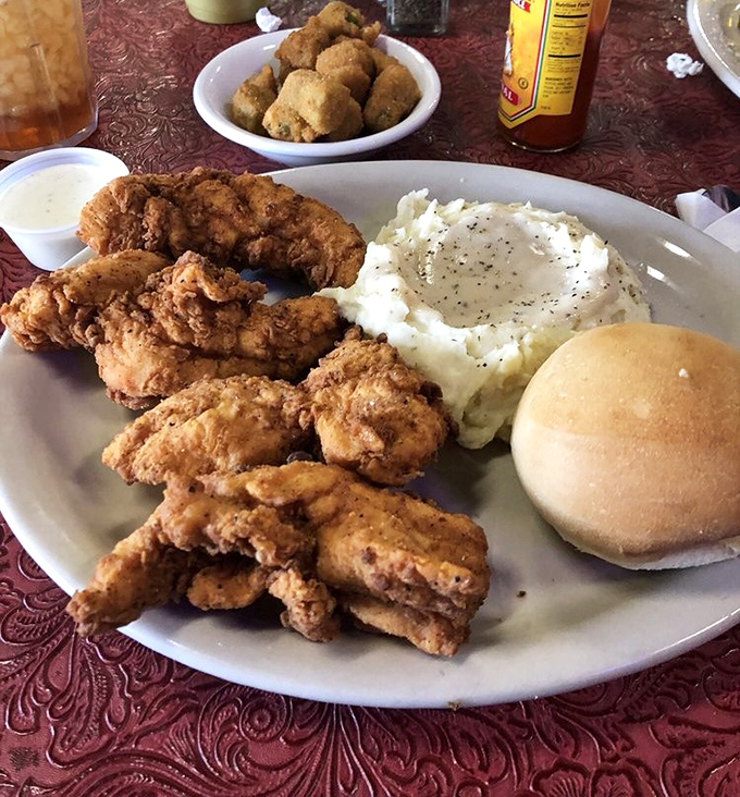 That crispy coating could make a vegetarian reconsider their life choices in the best way.