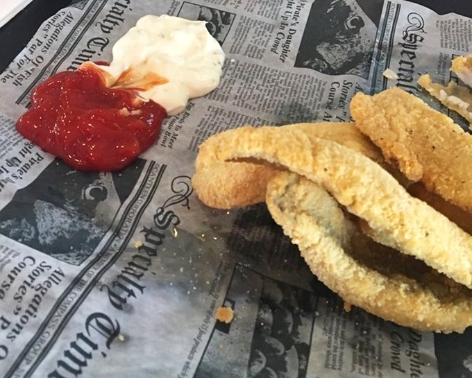 Perch so perfectly fried it would make your grandmother both jealous and proud. That tartar sauce deserves its own fan club.