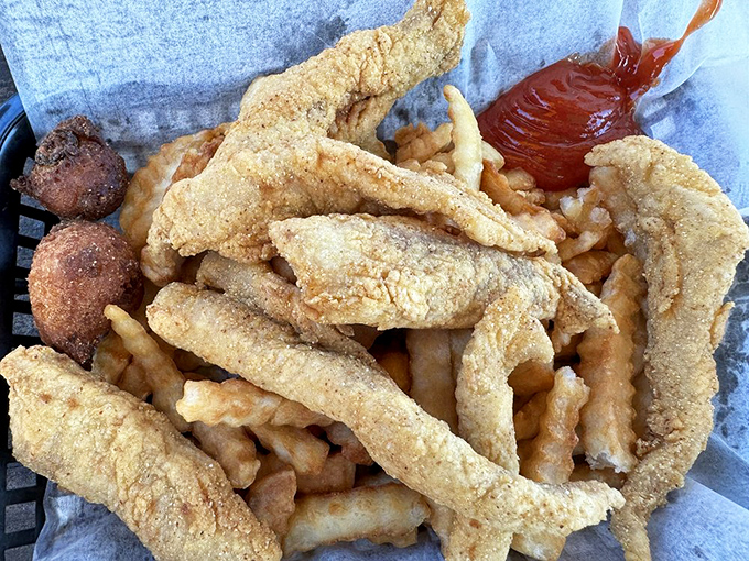 Fried fish so perfectly golden, it could be the poster child for "what vacation tastes like" in coastal Florida.