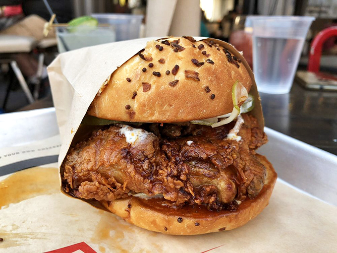 The chicken sandwich that launched a thousand food pilgrimages&mdash;a towering monument to what happens when fried chicken meets culinary expertise.