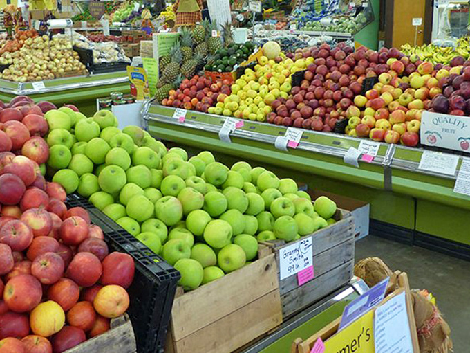 Farm-fresh finds amid the antiques. Leighty's isn't just about yesteryear's treasures&mdash;local produce adds vibrant color to the treasure-hunting experience.