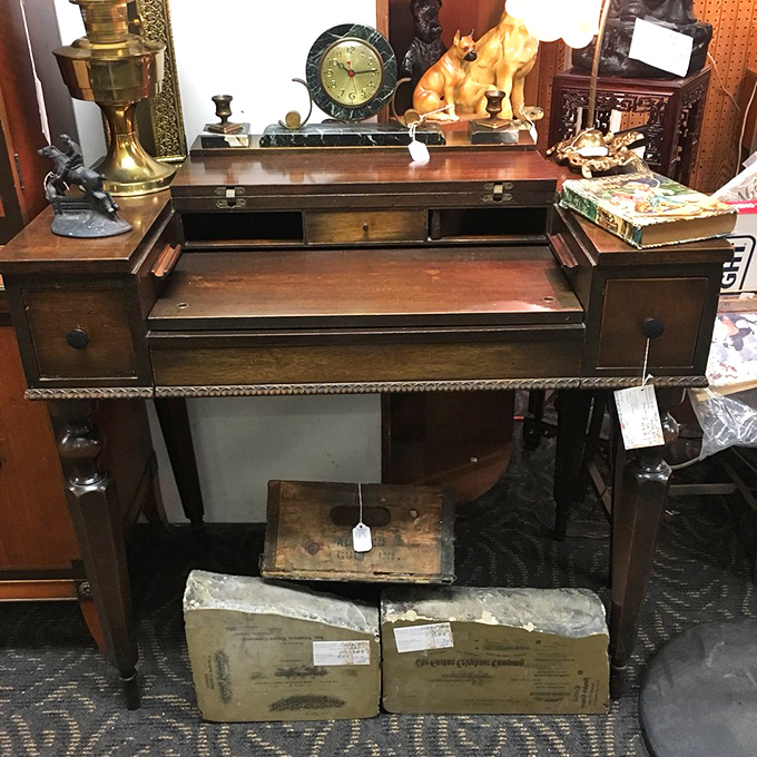This isn't just a desk&mdash;it's a portal to when correspondence meant something. Imagine the letters written here, each with actual handwriting!