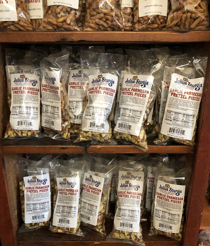 These aren't your average mall pretzels. The Garlic Parmesan variety stands at attention, ready to deploy flavor bombs that would make your Italian grandmother jealous.