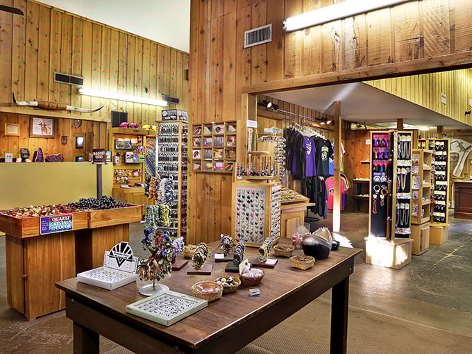 A treasure trove of geological souvenirs awaits in the gift shop. Finally, a legitimate reason to bring rocks home from your travels!