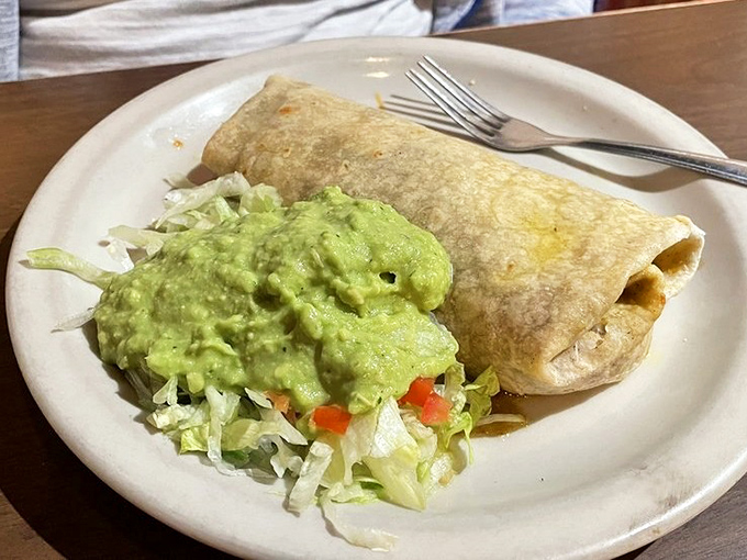 The Gollo Burro arrives like a warm hug wrapped in a perfectly pliable tortilla.