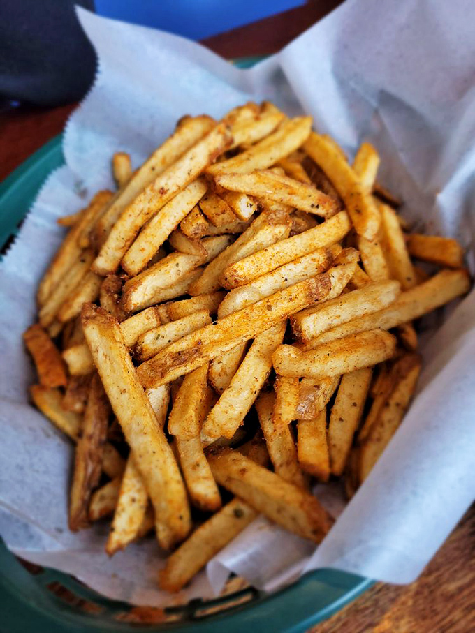 These aren't just fries&mdash;they're a masterclass in seasoning. Golden, crispy, and dusted with herbs that transport you straight to a seaside taverna.