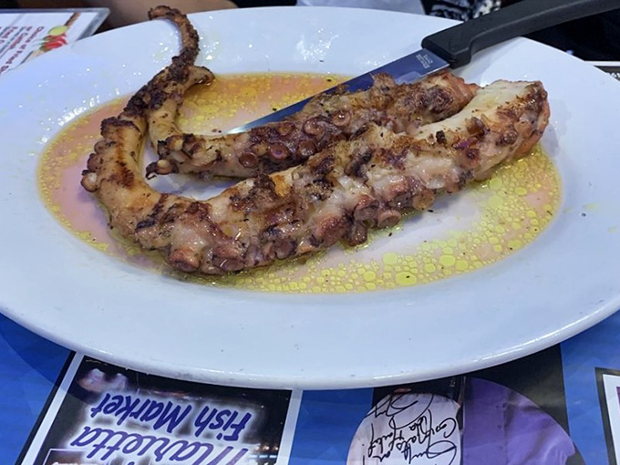 Grilled octopus that would make a Mediterranean chef proud, tender enough to convert even the most tentacle-hesitant diners.