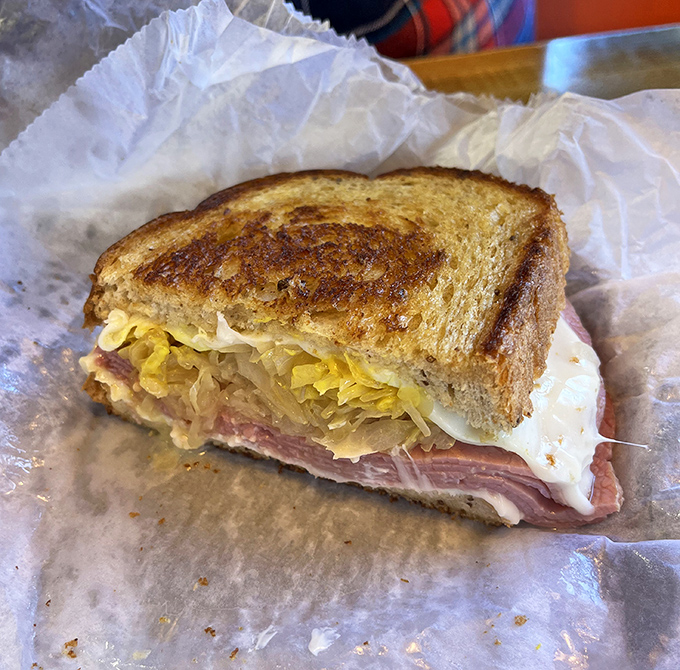 The grilled Reuben reveals Hot Dog World's hidden talent &ndash; perfectly toasted bread embracing that magical marriage of sauerkraut, meat, and melted cheese.