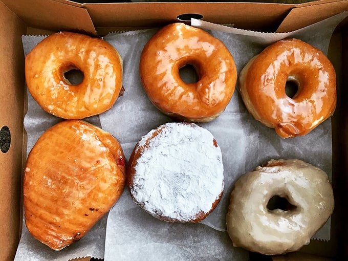 The donut box&mdash;California's most beloved six-pack. Each one a different personality, like the cast of your favorite sitcom. 