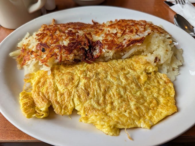 The perfect marriage of golden hash browns and fluffy eggs&mdash;a breakfast duet that performs on your palate like Martin and Lewis in their prime.