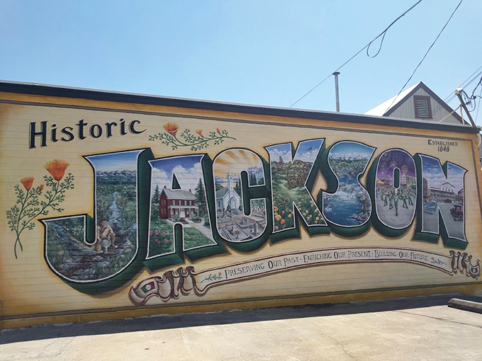This vibrant mural doesn't just say "Jackson"—it shouts it with the confidence of a town that knows exactly what it is: affordable, historic, and utterly charming.