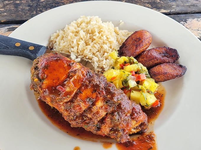 Jamaican jerk chicken that doesn't just bring the heat &ndash; it brings a symphony of island spices that would make Bob Marley himself nod in approval.