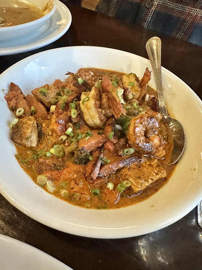 Jambalaya that would make New Orleans natives nod in approval&mdash;where every spoonful delivers a perfect harmony of seafood, sausage, and soul-warming spice.