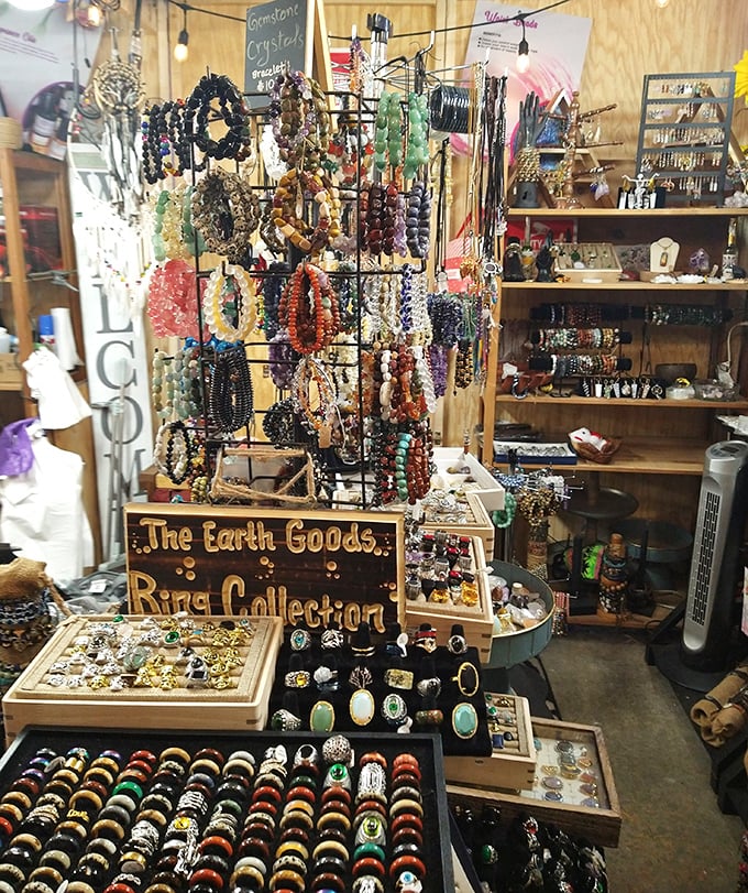 "The Earth Goods Ring Collection" isn't just jewelry&mdash;it's a geological tour around the world that happens to fit perfectly on your finger.