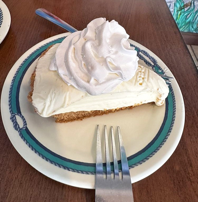 Key lime pie that strikes the perfect balance between sweet and tart&mdash;topped with a cloud of whipped cream that deserves its own weather report.