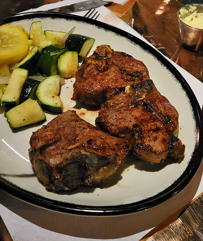 These lamb chops aren't just cooked &ndash; they're transformed into a carnivore's dream, with a char that whispers of open flame and juices that demand to be savored.