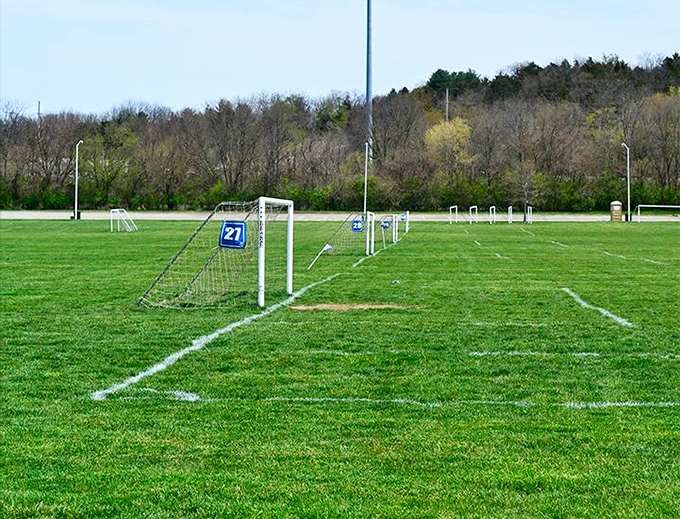 Soccer goals stand ready on Lebanon's pristine fields, patiently waiting for the next generation of would-be Megan Rapinoes and Lionel Messis.