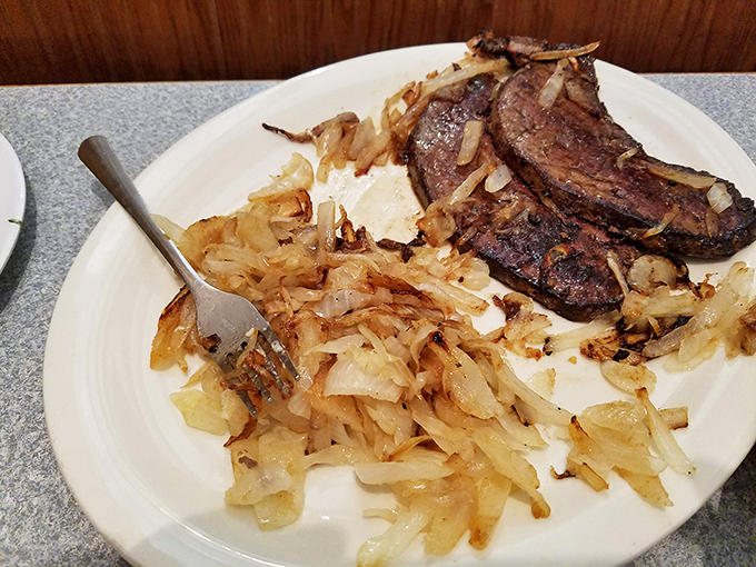 Liver and onions &ndash; that polarizing classic that separates the culinary adventurers from the tourists. Caramelized onions make everything better.