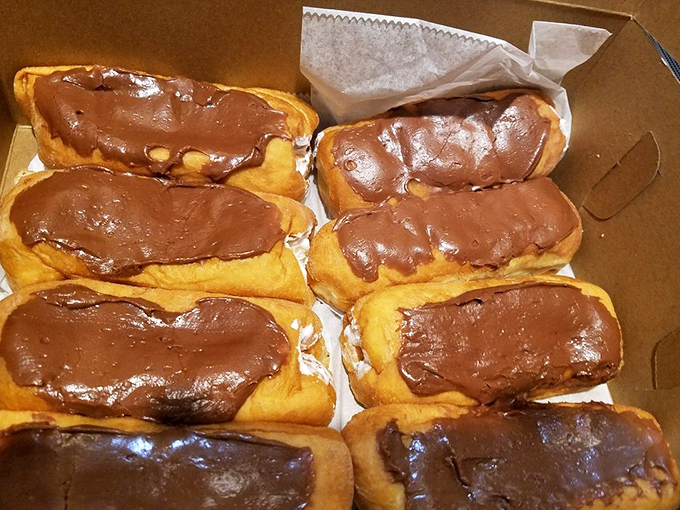 Long Johns that actually live up to their name&mdash;substantial, satisfying, and sporting chocolate frosting that tastes like actual chocolate, not just brown sugar.