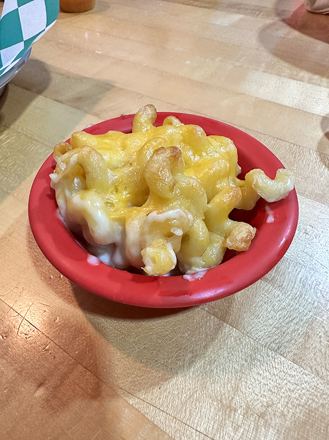 Mac & cheese that doesn't apologize for being exactly what it should be: creamy, indulgent, and unapologetically comforting.