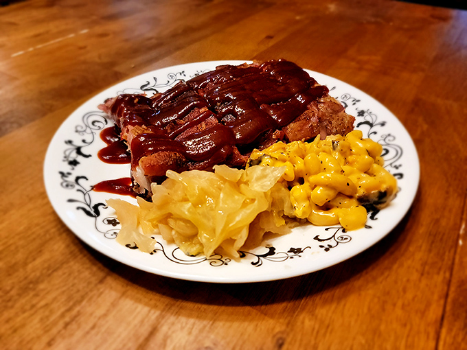 Barbecue's perfect dance partner: mac and cheese that's creamy, dreamy, and rich enough to make a cheese lover weep with joy. The cabbage isn't just along for the ride either.
