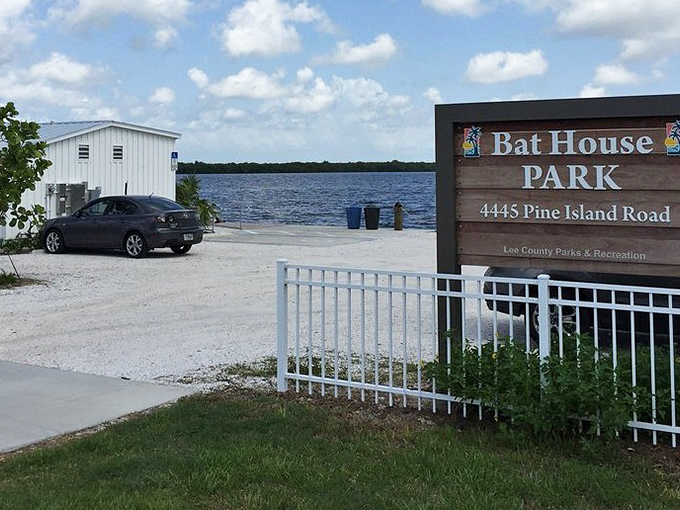 Even the bat house gets the rainbow treatment here &ndash; because why should flying mammals settle for boring architecture?