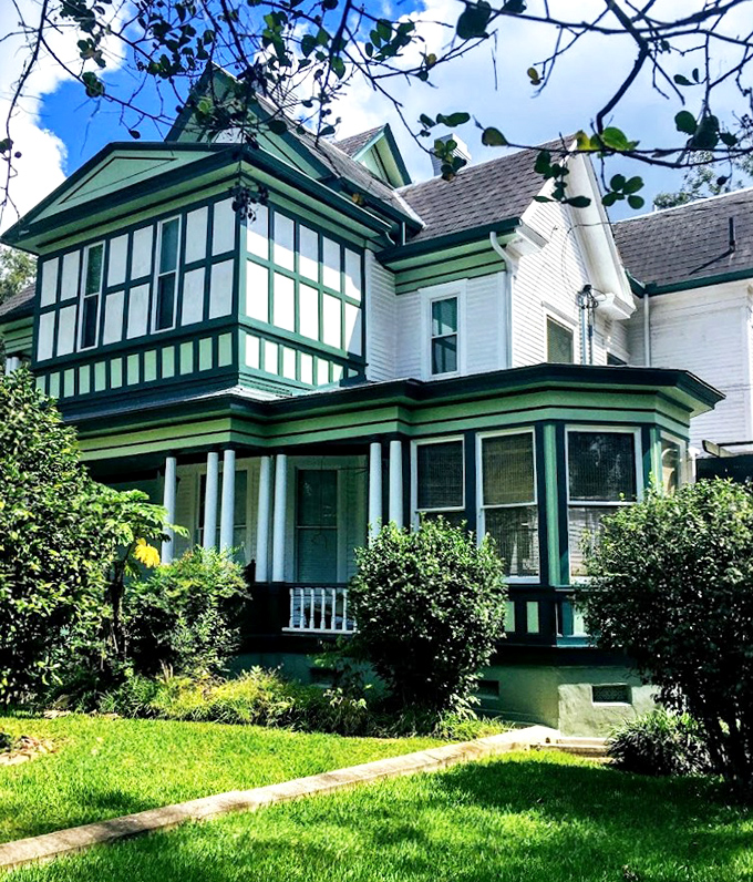 Victorian splendor meets Southern hospitality in this green-trimmed beauty. Porches like this were made for sweet tea and slower conversations.
