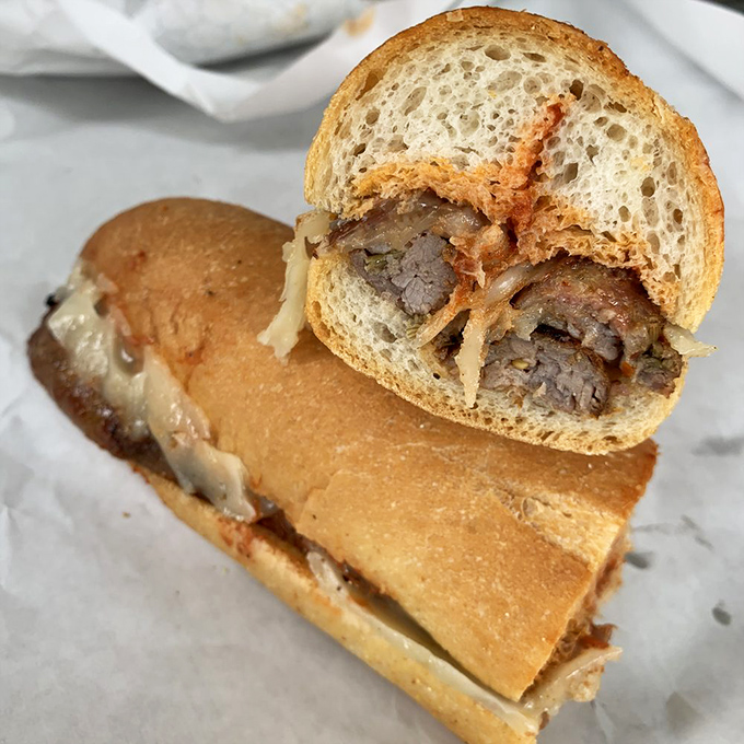 A proper meatball sub should require both hands and several napkins. This one demands your full attention and possibly a shirt change afterward.