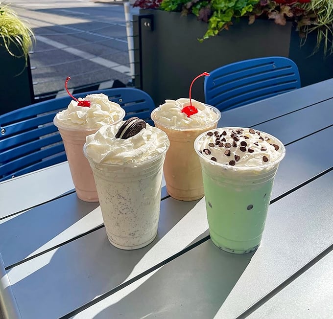 These aren't just milkshakes; they're creamy works of art that demand both a spoon and straw&mdash;and possibly a moment of silent appreciation.