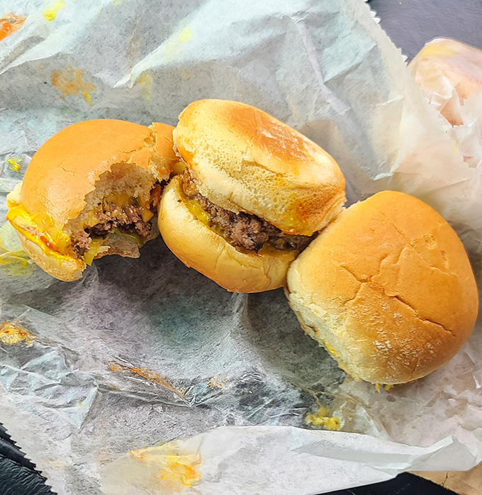 Mini cheeseburgers that prove good things come in small packages. The kind of lunch that makes you wonder why you ever bothered with full-sized versions.