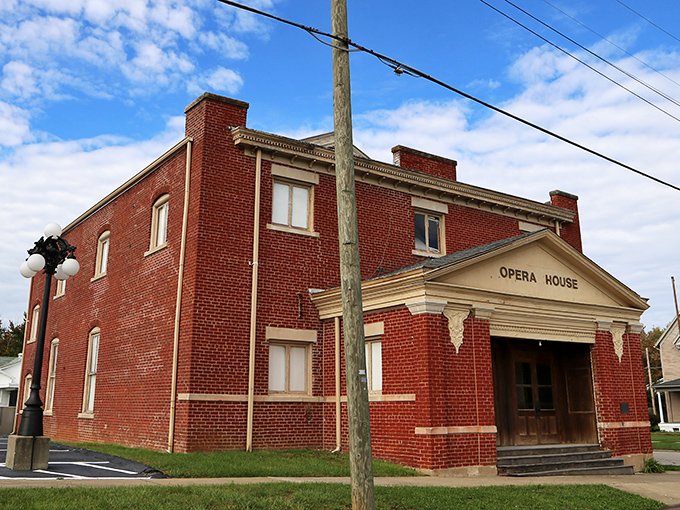 The Mitchell Opera House has hosted everything from Vaudeville to indie bands, its brick facade hiding acoustic perfection within.