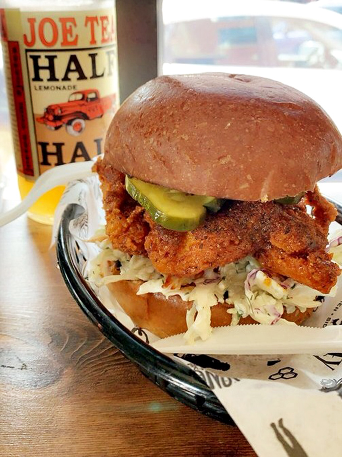 This Nashville hot sandwich doesn't just bring the heat &ndash; it brings the whole dang fire department experience.