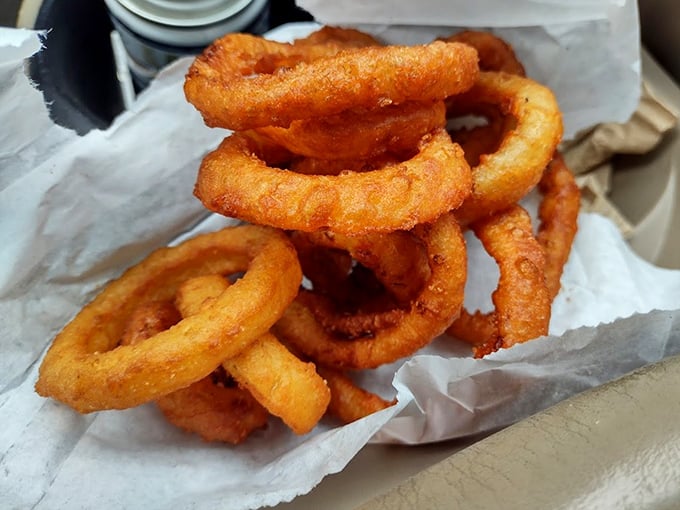 These onion rings aren't just side dishes&mdash;they're golden halos of happiness that crunch with a satisfying snap before melting into sweet onion bliss.