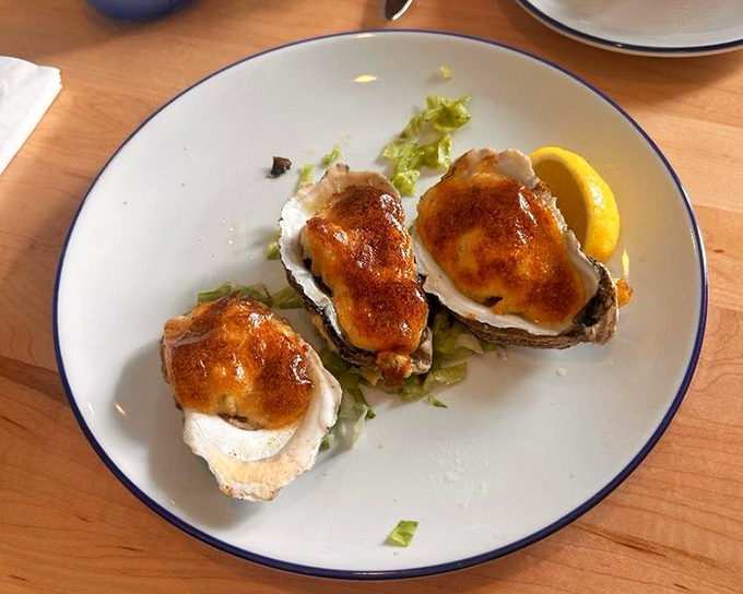 Oysters Rockefeller that would make the actual Rockefellers consider trading their fortune for just one more bite.