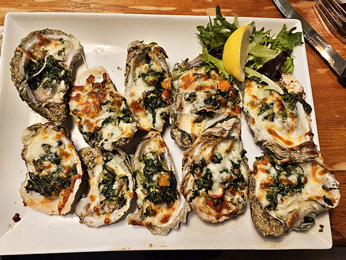These oysters Rockefeller aren't just topped with spinach and cheese&mdash;they're wearing evening gowns to the most delicious party in town.