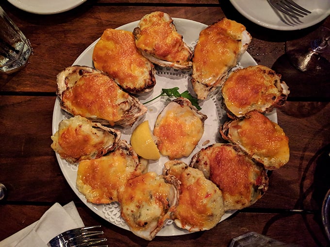 These baked oysters aren't just appetizers&mdash;they're little seafood sonnets topped with cheese that bubbles and browns in all the right places.