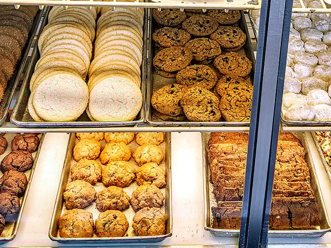 Cookie heaven exists, and it's behind this glass. The sugar cookies alone could make a grown adult weep with nostalgic joy.