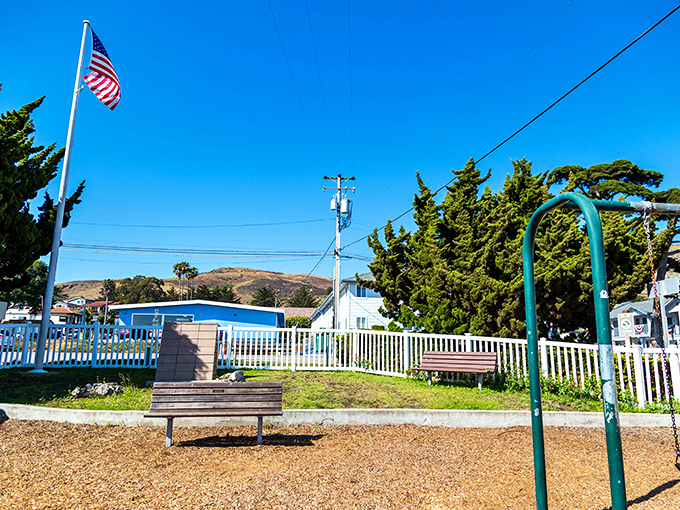 A park bench with the best view in town&mdash;where locals come to contemplate life's big questions or just yesterday's catch.