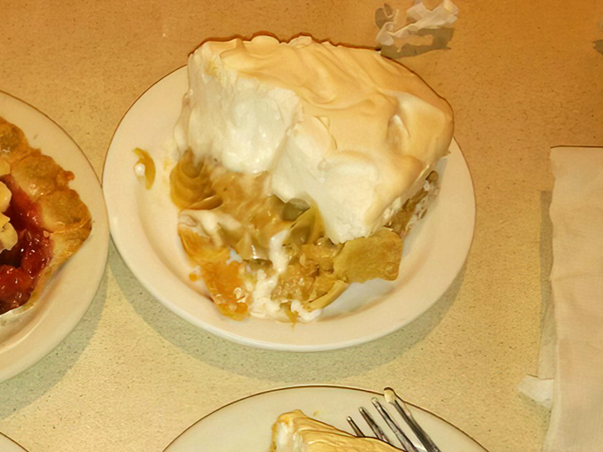 That's not meringue&mdash;that's a cumulus cloud that somehow landed on pie. The ratio of topping to filling here is what mathematicians call "perfect." 